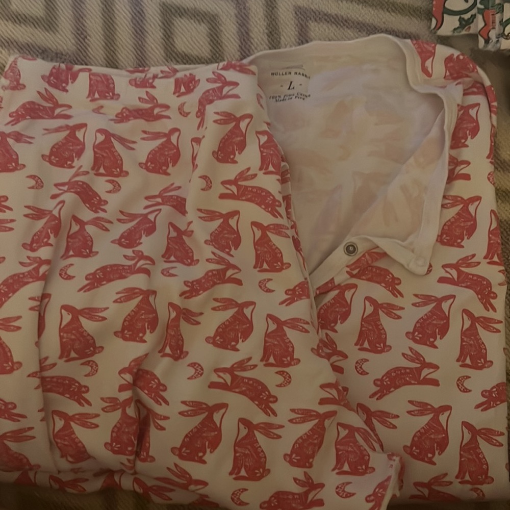 Roller Rabbit Old Edition Pink Bunnies - Gem